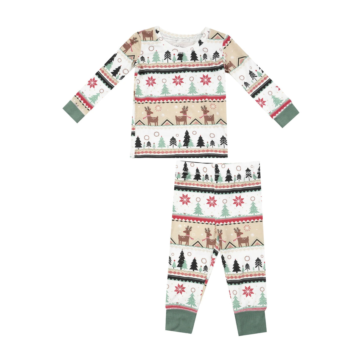 Lounge Set - Reindeer Fair Isle – Fox + Kit Children's Boutique