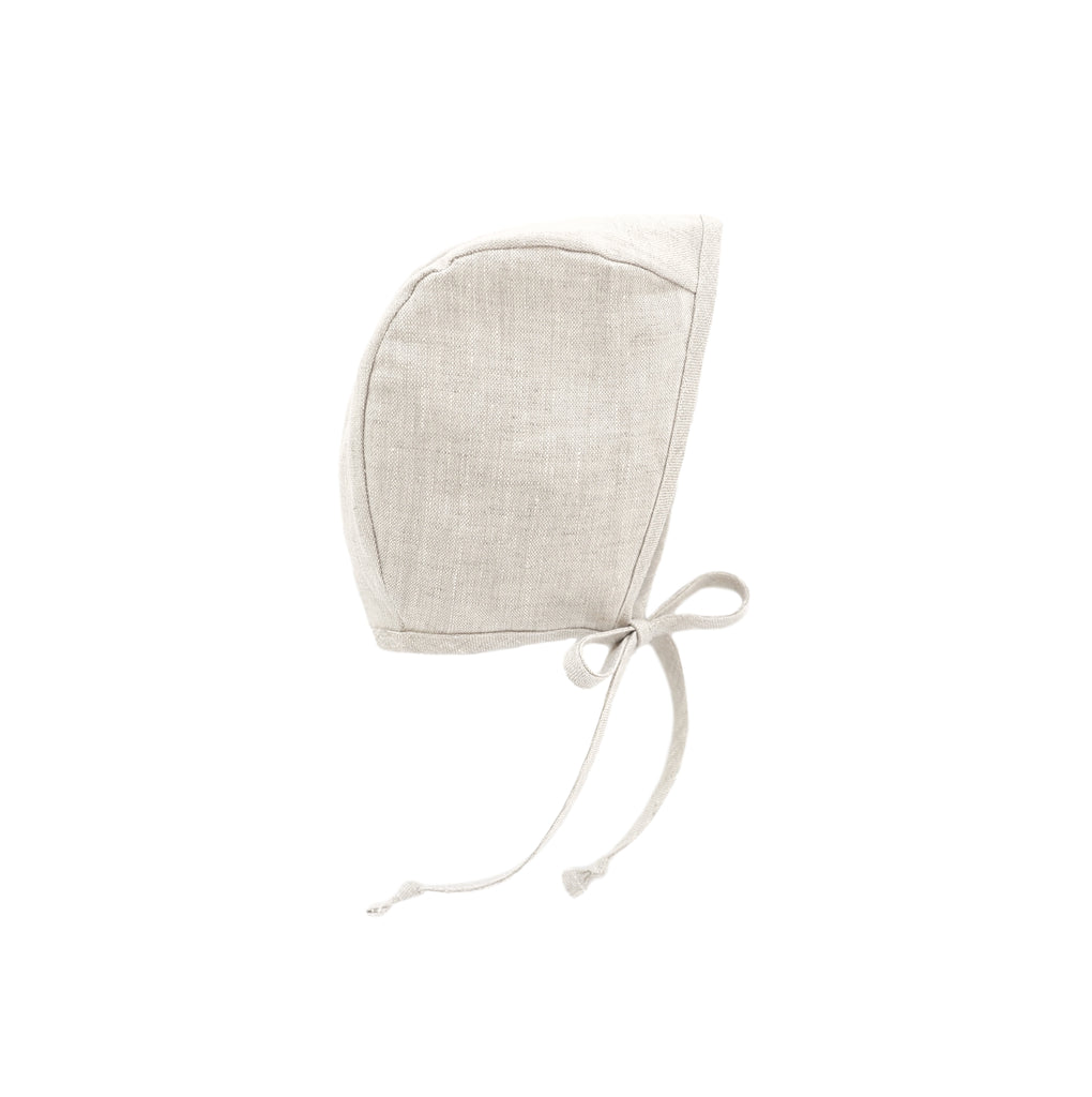 Linen Bonnet - Sand Cotton Lined FINAL SALE – Fox + Kit Children's Boutique